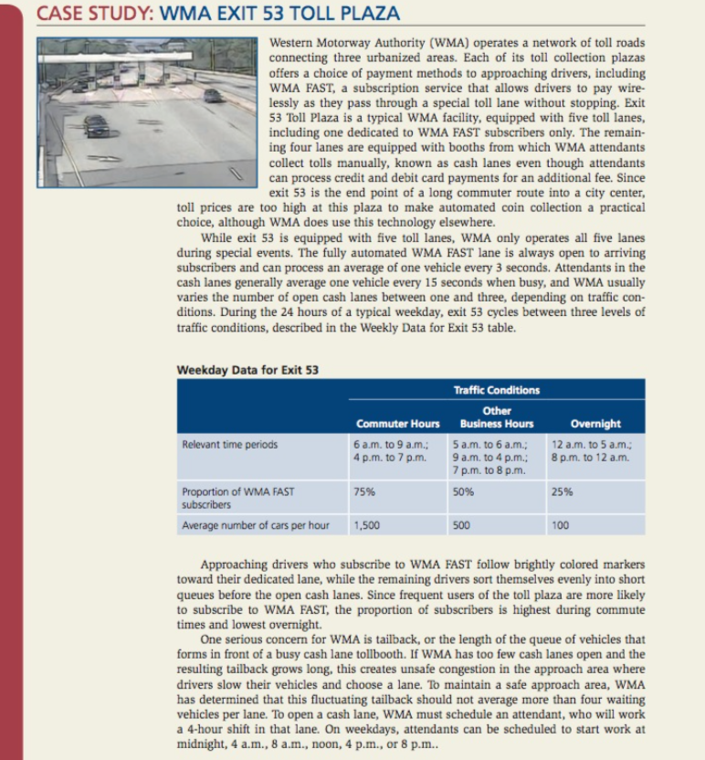 Western Motorway Authority (WMA) ﻿operates a network | Chegg.com