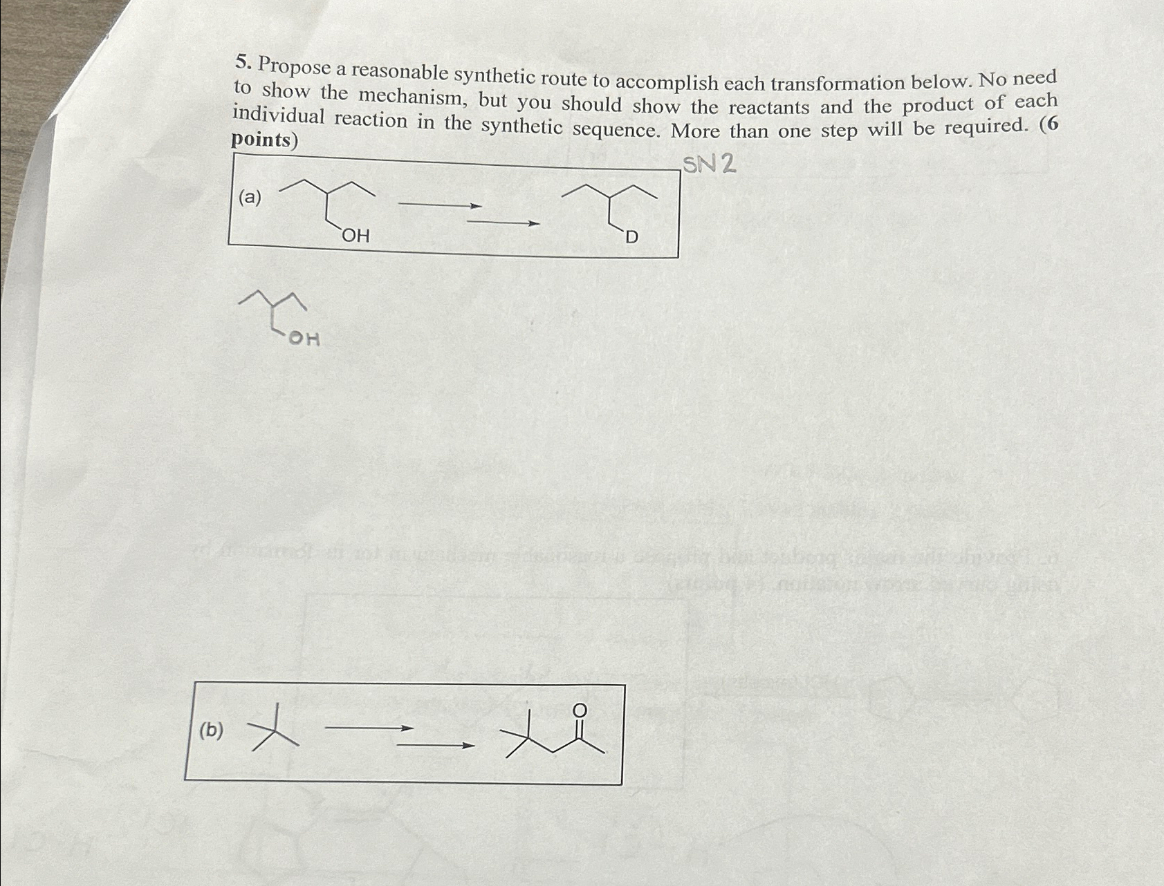 Solved Propose a reasonable synthetic route to accomplish | Chegg.com