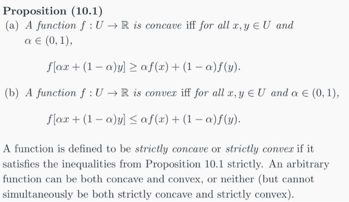 Solved 3. Let f and g be two strictly concave functions with | Chegg.com