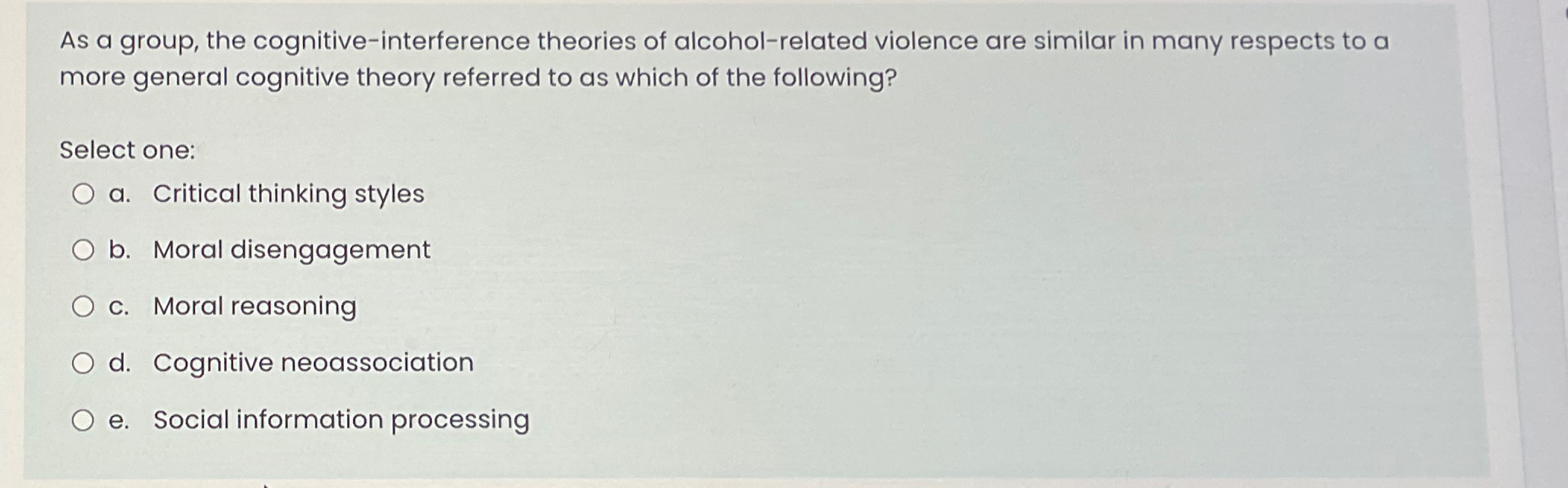 Solved As a group, the cognitive-interference theories of | Chegg.com