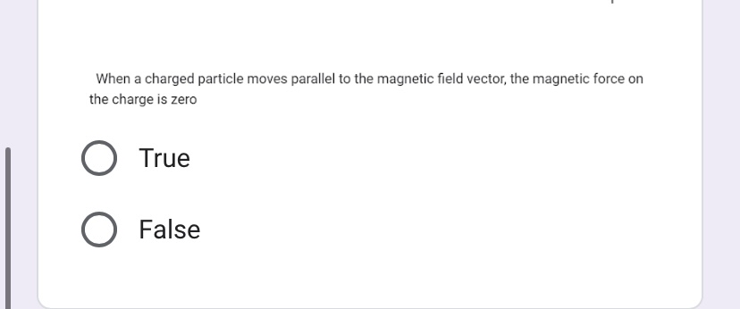 Solved When a charged particle moves parallel to the | Chegg.com