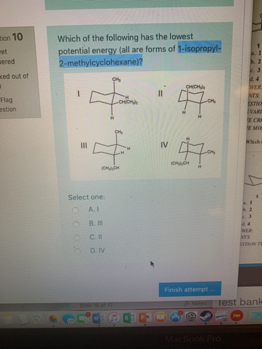Solved Which of the following has the lowest potential | Chegg.com