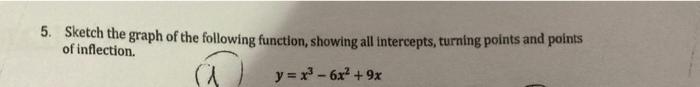 Solved 5. Sketch the graph of the following function, | Chegg.com