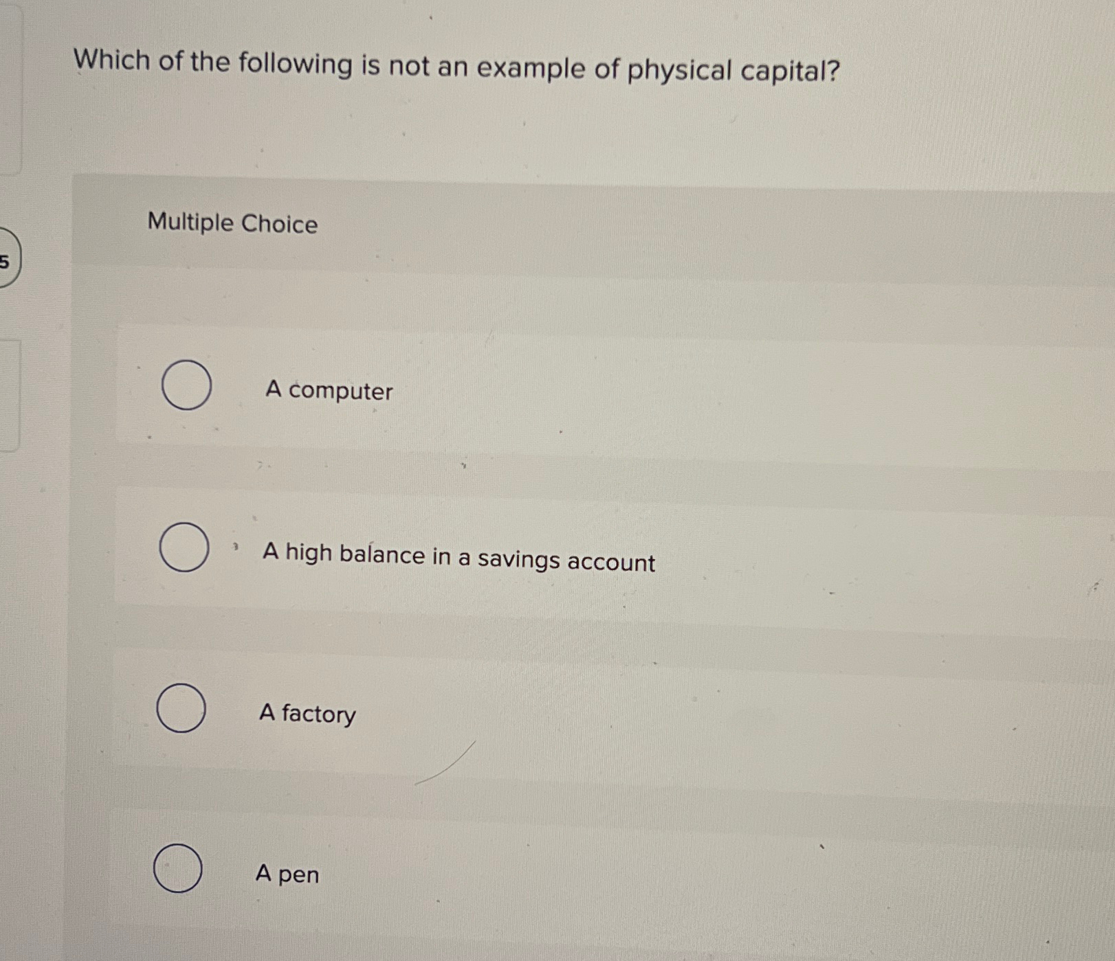 Solved Which of the following is not an example of physical | Chegg.com