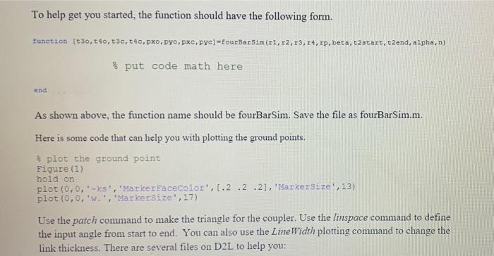 Solved Project Assignment Make your own four-bar linkage | Chegg.com