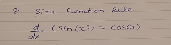 Solved Sine Function Ruleddx(sin(x))=cos(x) ﻿solve step by | Chegg.com