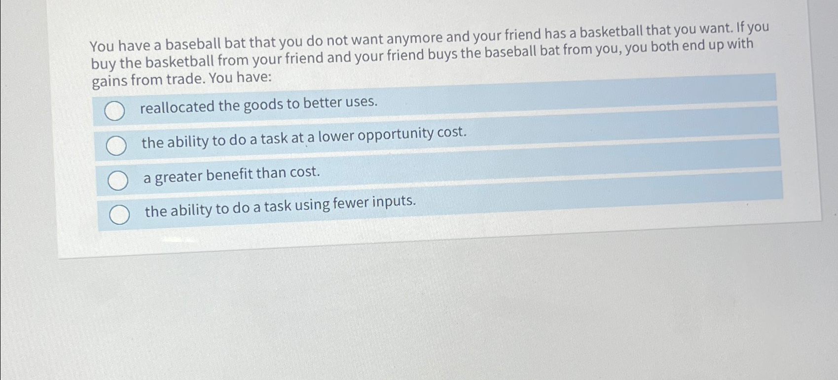 Solved You have a baseball bat that you do not want anymore | Chegg.com