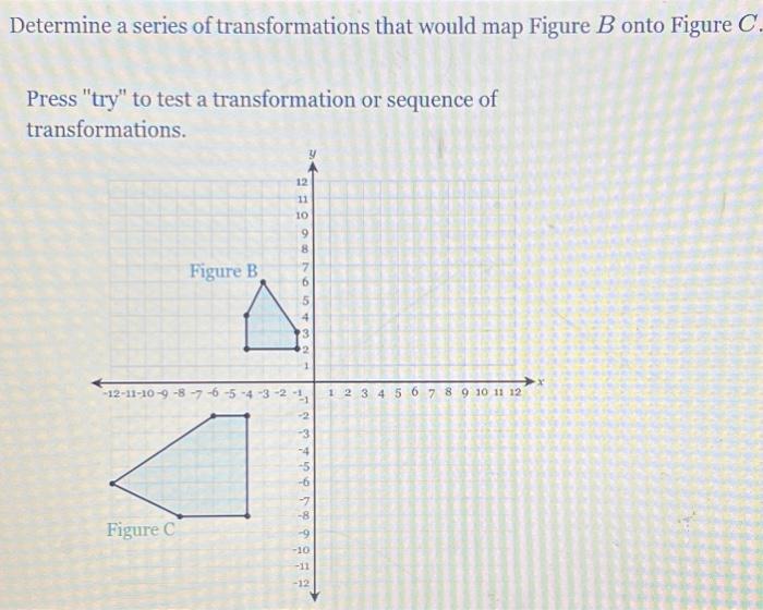 Solved Determine a series of transformations that would map | Chegg.com