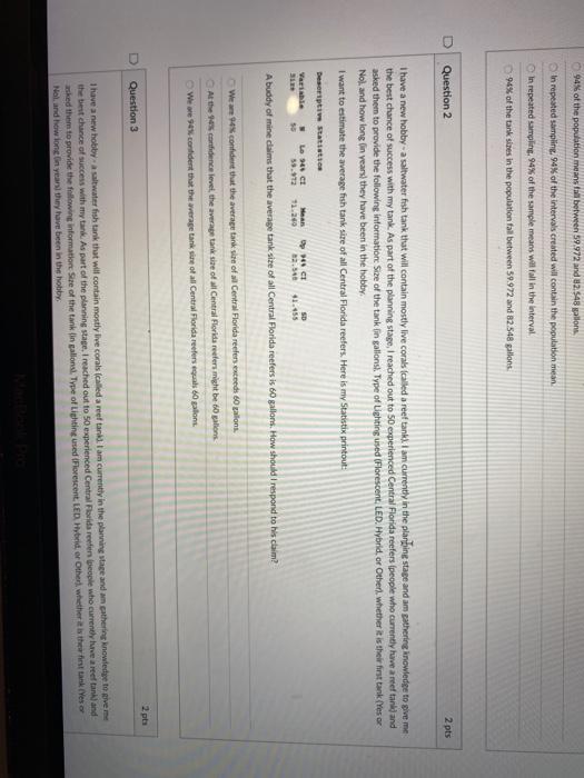 Solved 94% of the population means tain between 59.972 and | Chegg.com