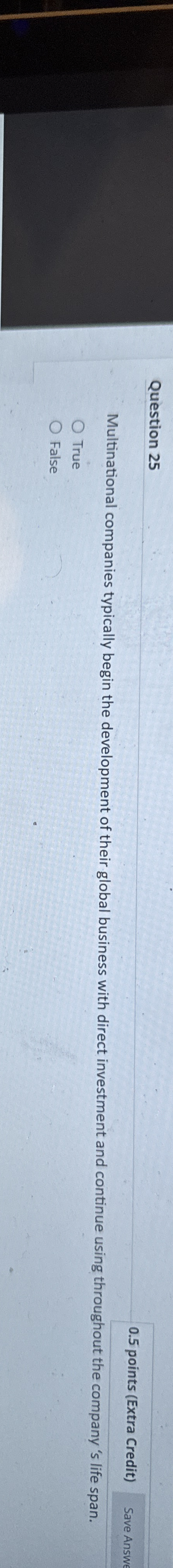 Solved Question 250.5 ﻿points (Extra Credit)Multinational | Chegg.com
