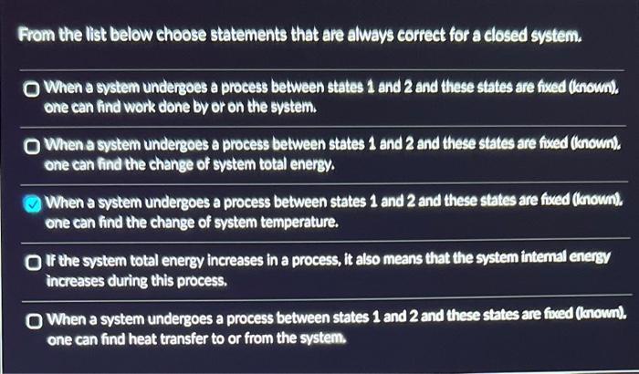 Solved From the list below choose statements that are always | Chegg.com
