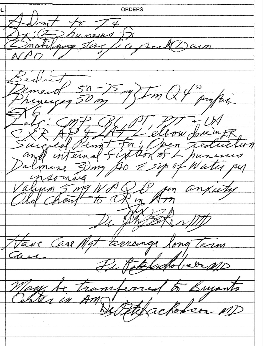 Solved Its A doctor order please clear me what that write | Chegg.com