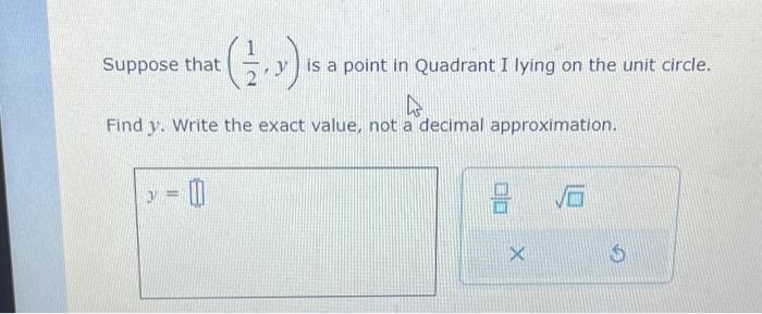 Solved Suppose that V is a point in Quadrant I lying on the | Chegg.com