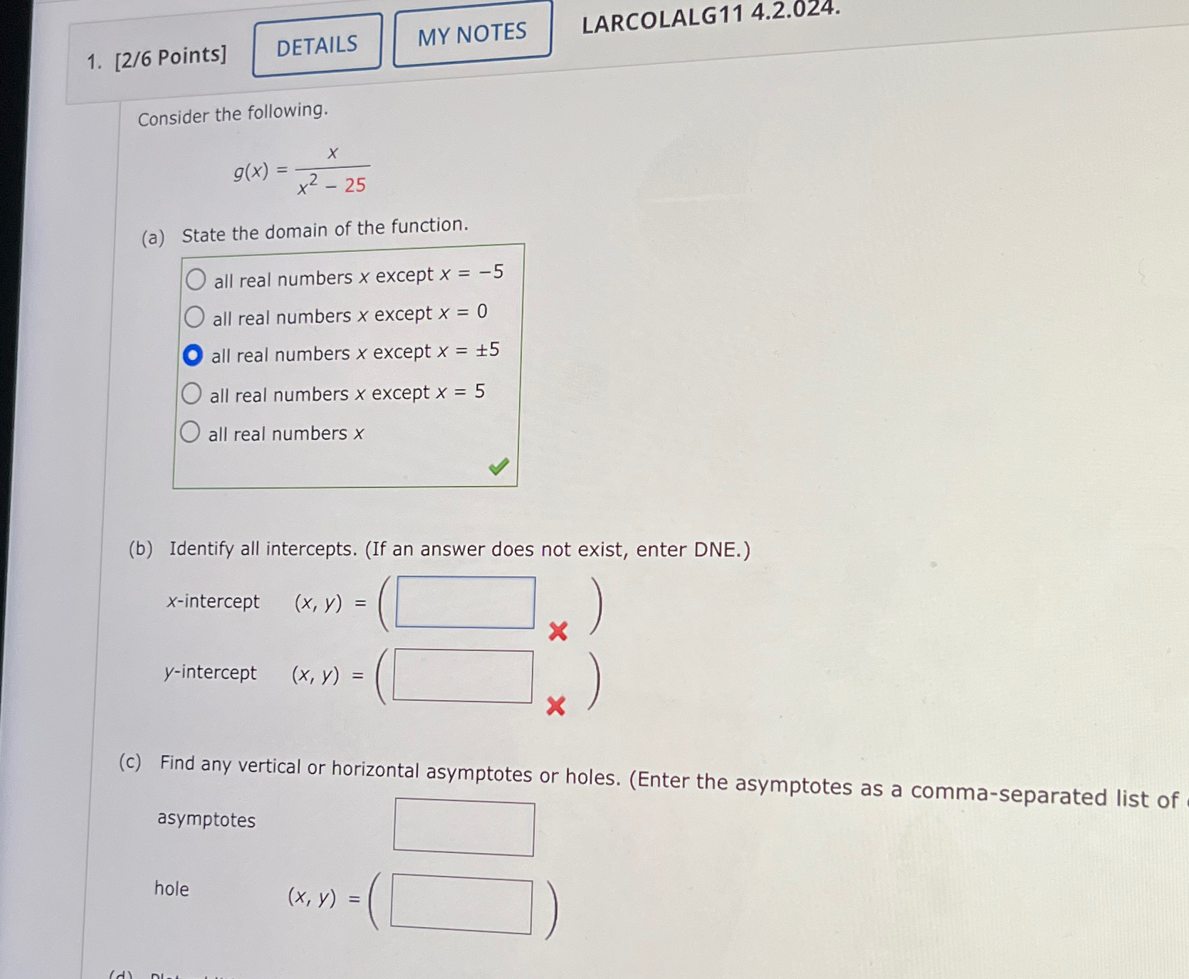 Solved Points]LARCOLALG11 4.2.024.Consider the | Chegg.com
