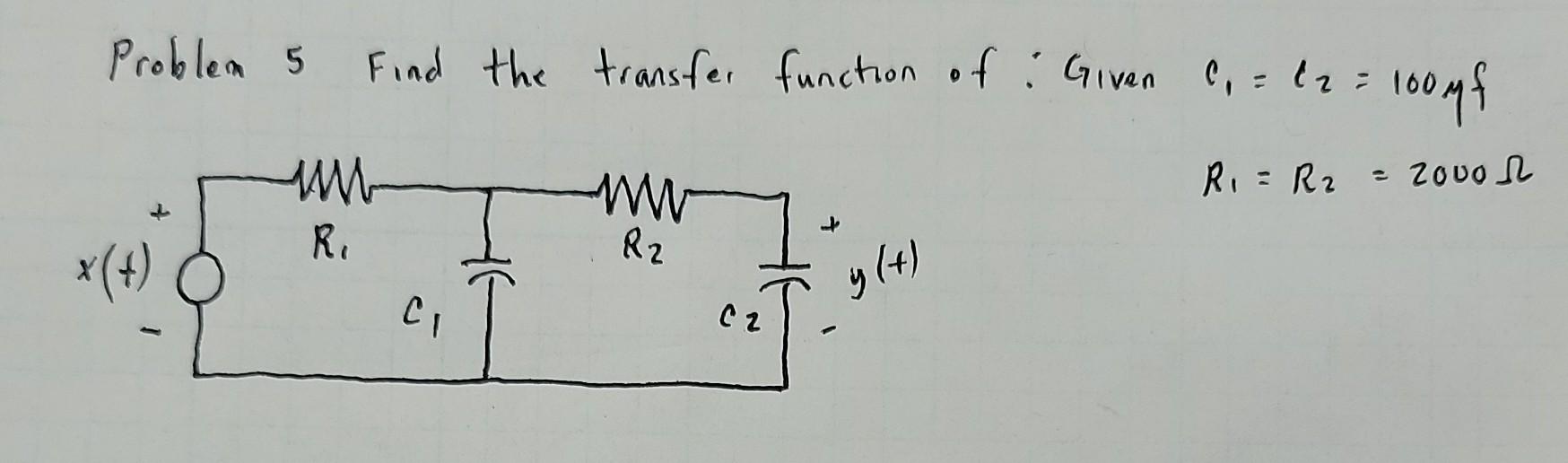 Solved R1=R2=2000Ω | Chegg.com