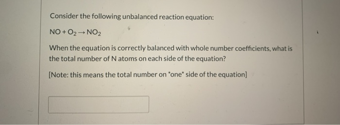 Solved Consider the following unbalanced reaction equation: | Chegg.com