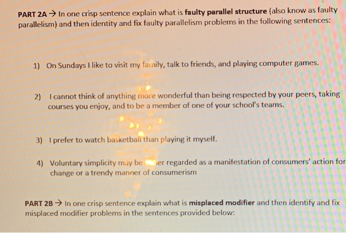 Solved PART 2A → In one crisp sentence explain what is | Chegg.com