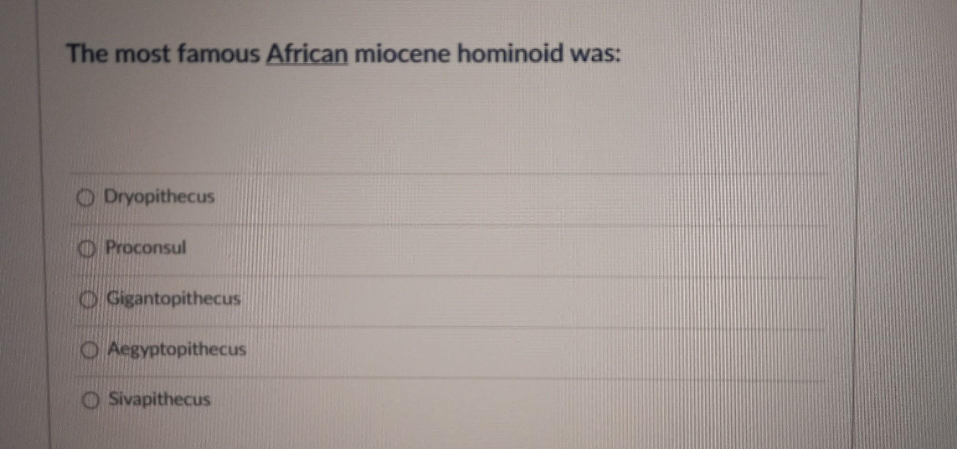 The Most Famous African Miocene Hominoid Was