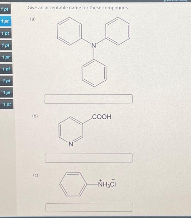 Solved Give an acceptable name for these compounds. (a) (b) | Chegg.com