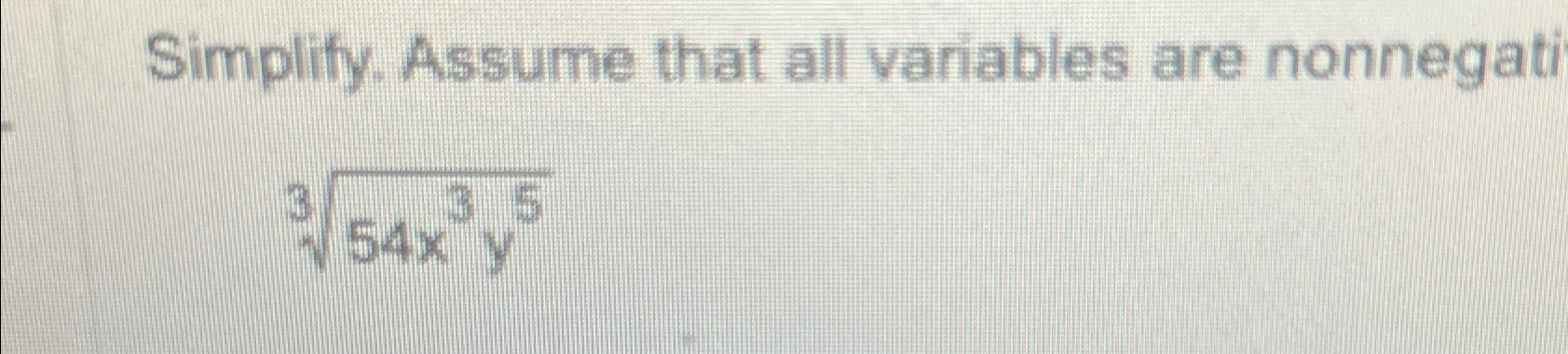 Solved Simplify. Assume that all variables are | Chegg.com