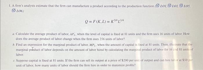 Solved a firms analysts estimate that the firm can | Chegg.com