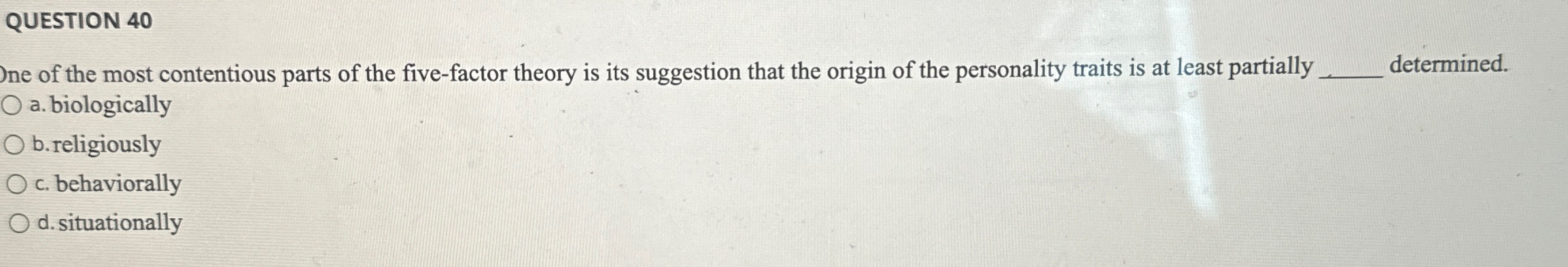 Solved QUESTION 40of the most contentious parts of the | Chegg.com