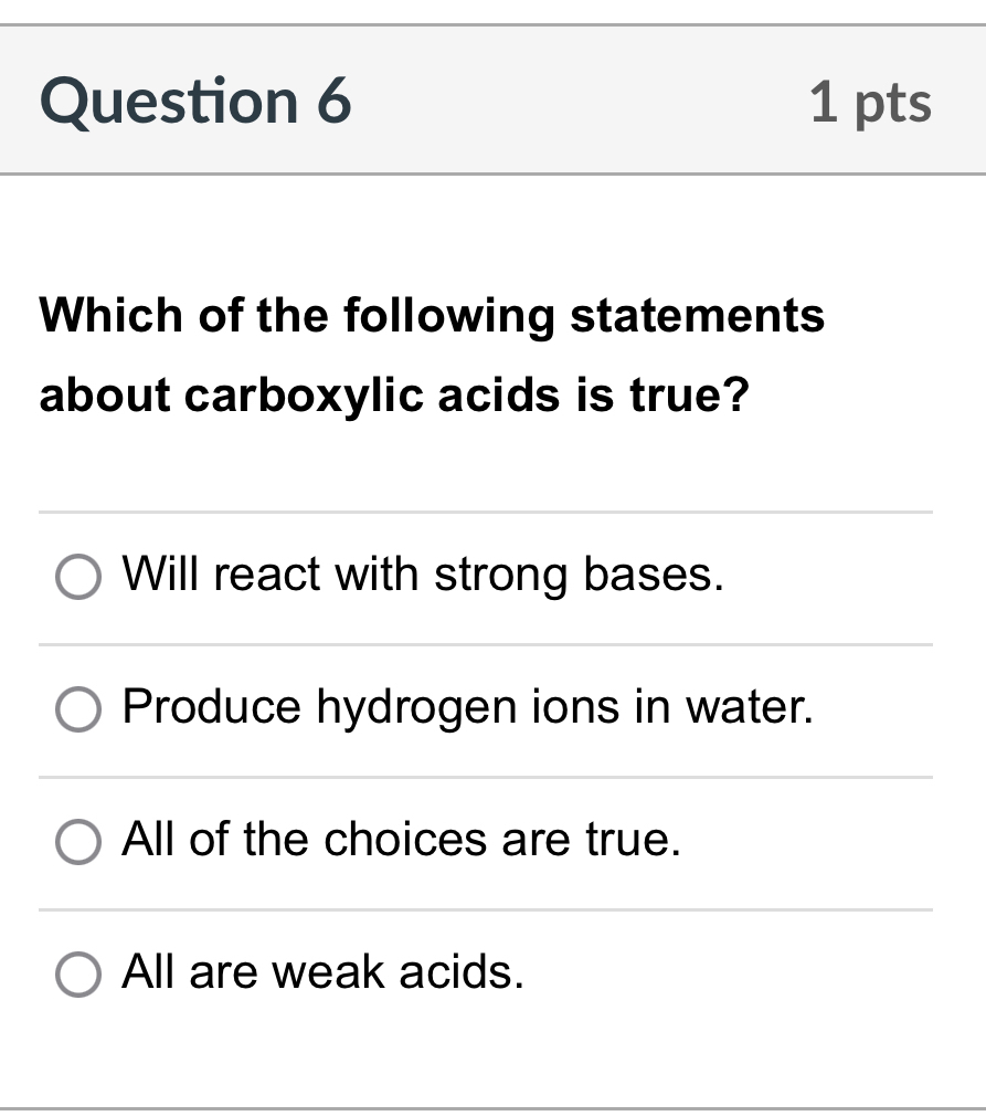Solved Question 61 ﻿ptsWhich of the following statements | Chegg.com