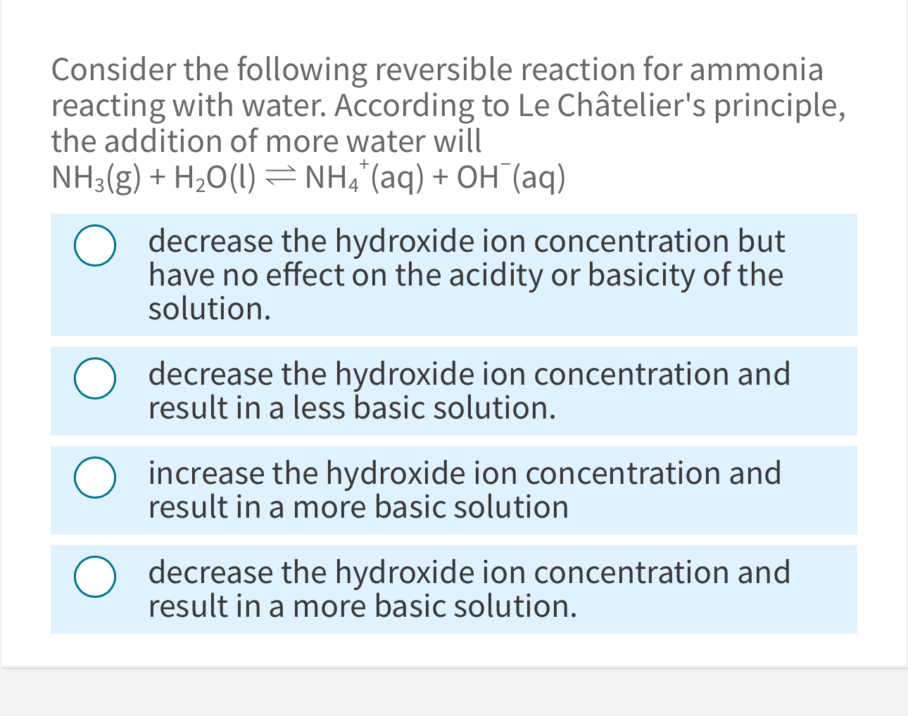 Consider the following reversible reaction for | Chegg.com
