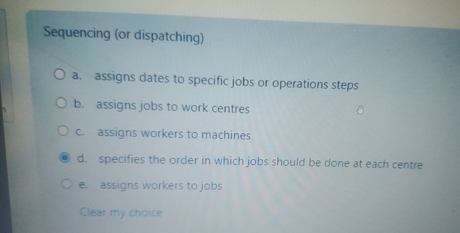 Solved which of the following is correct ?Sequencing (or | Chegg.com