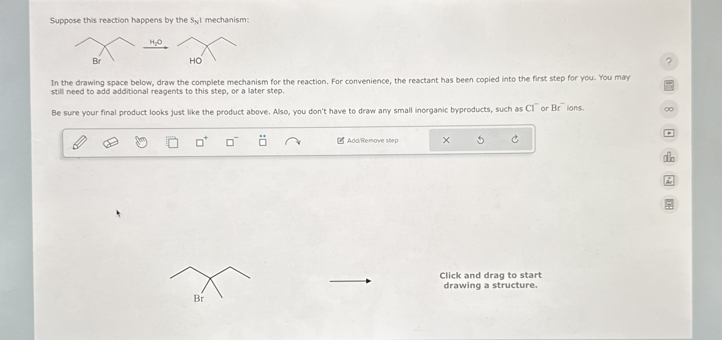 Solved Suppose this reaction happens by the SN1 | Chegg.com