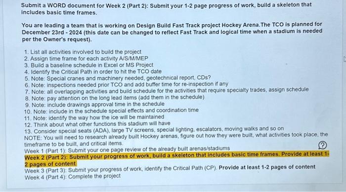 Solved Submit a WORD document for Week 2 (Part 2): Submit | Chegg.com