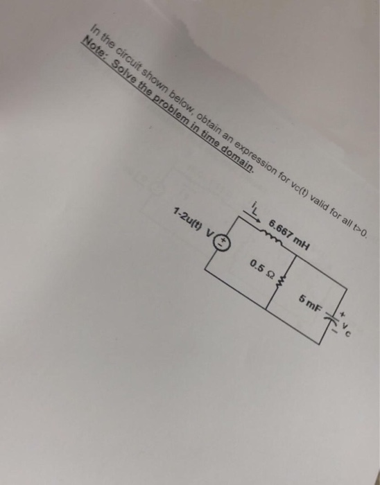 Solved in the circuit shown below obtain an expression for | Chegg.com
