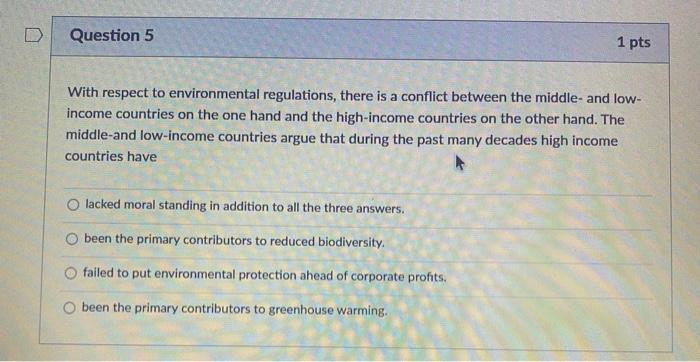 Solved Environmental command and control regulations, which | Chegg.com