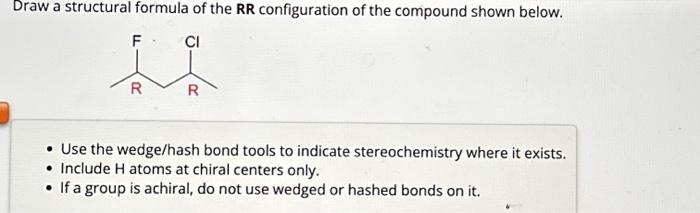 Solved Draw a structural formula of the R configuration of | Chegg.com