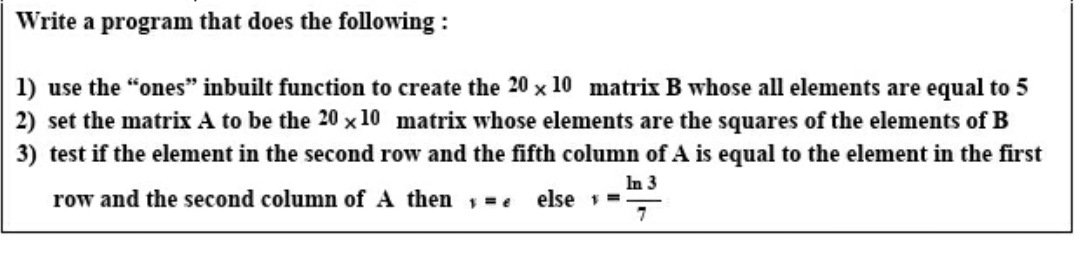 Solved Write a program that does the following: 1) use the | Chegg.com
