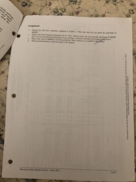 i need help preparing a cashflow analysis for | Chegg.com