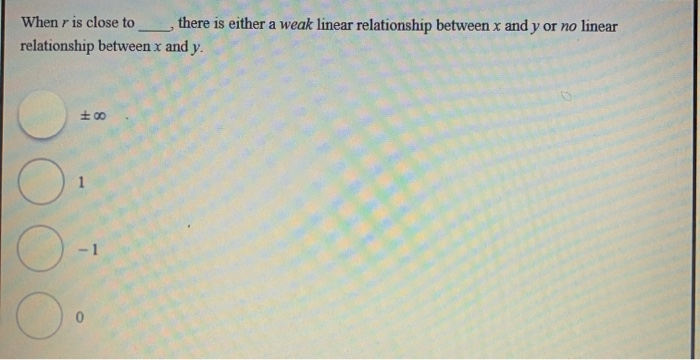 Solved When r is close to there is either a weak linear | Chegg.com