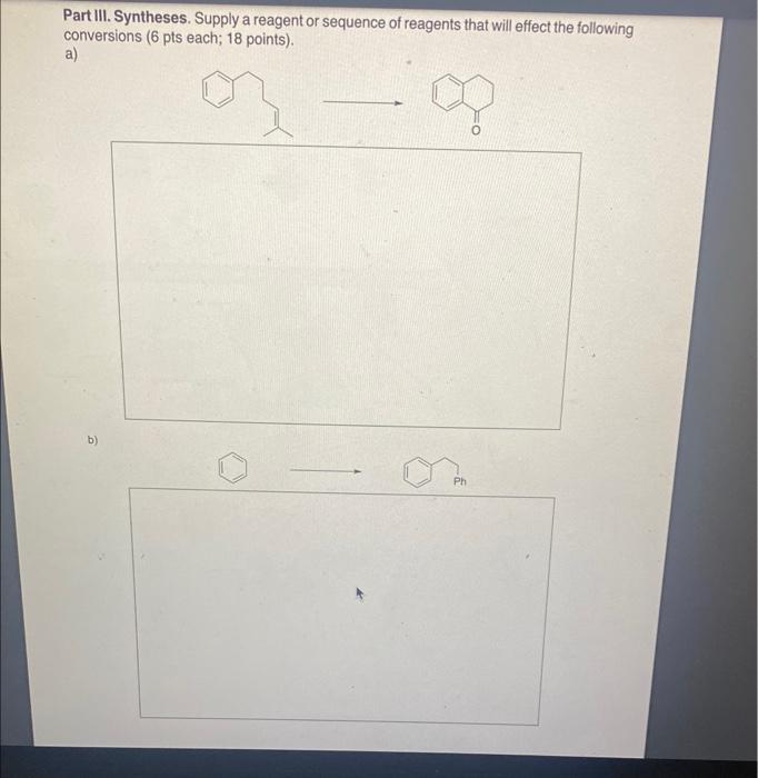 Solved Part IV. Mechanisms. Outline a detailed mechanism for | Chegg.com
