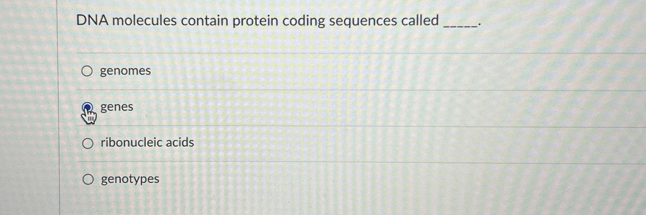 Solved DNA molecules contain protein coding sequences | Chegg.com