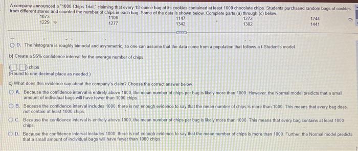 Solved a) Check the assumptions and conditions for inference | Chegg.com