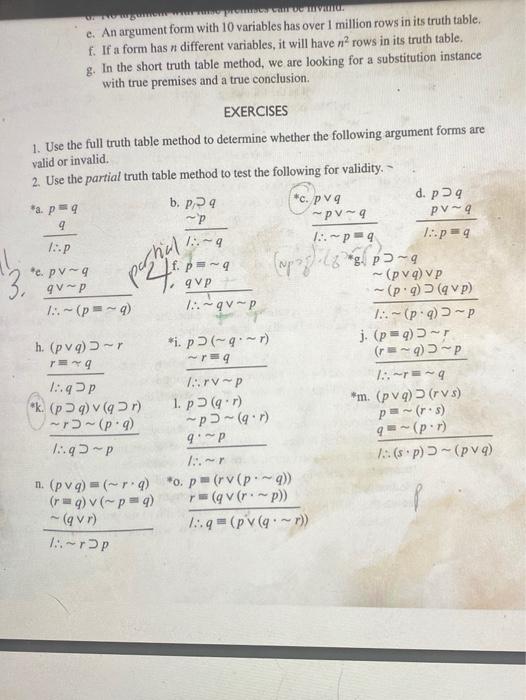 Solved Use full truth table method to determine whether the | Chegg.com