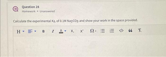 Solved 0.1 molar Na2CO3 solution Question 26 Homework. | Chegg.com