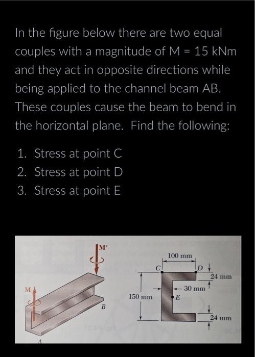 Solved In the figure below there are two equal couples with | Chegg.com
