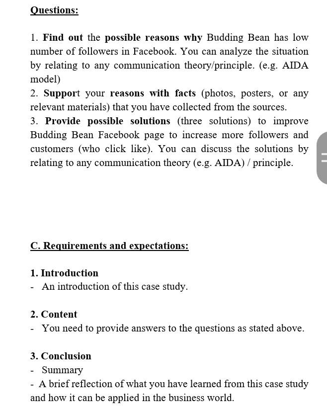 Questions: 1. Find out the possible reasons why | Chegg.com