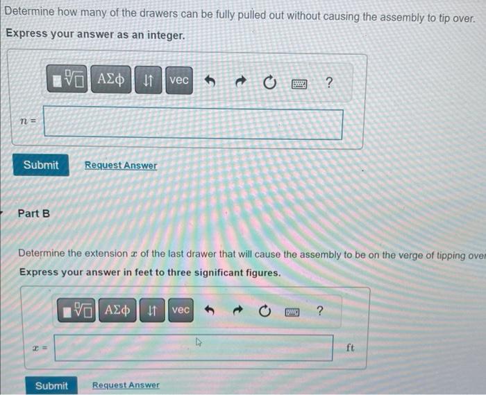 Solved The file cabinet contains four uniform drawers, each | Chegg.com