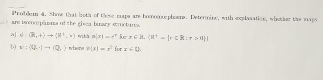 Solved Problem 4. ﻿Show that both of these maps are | Chegg.com
