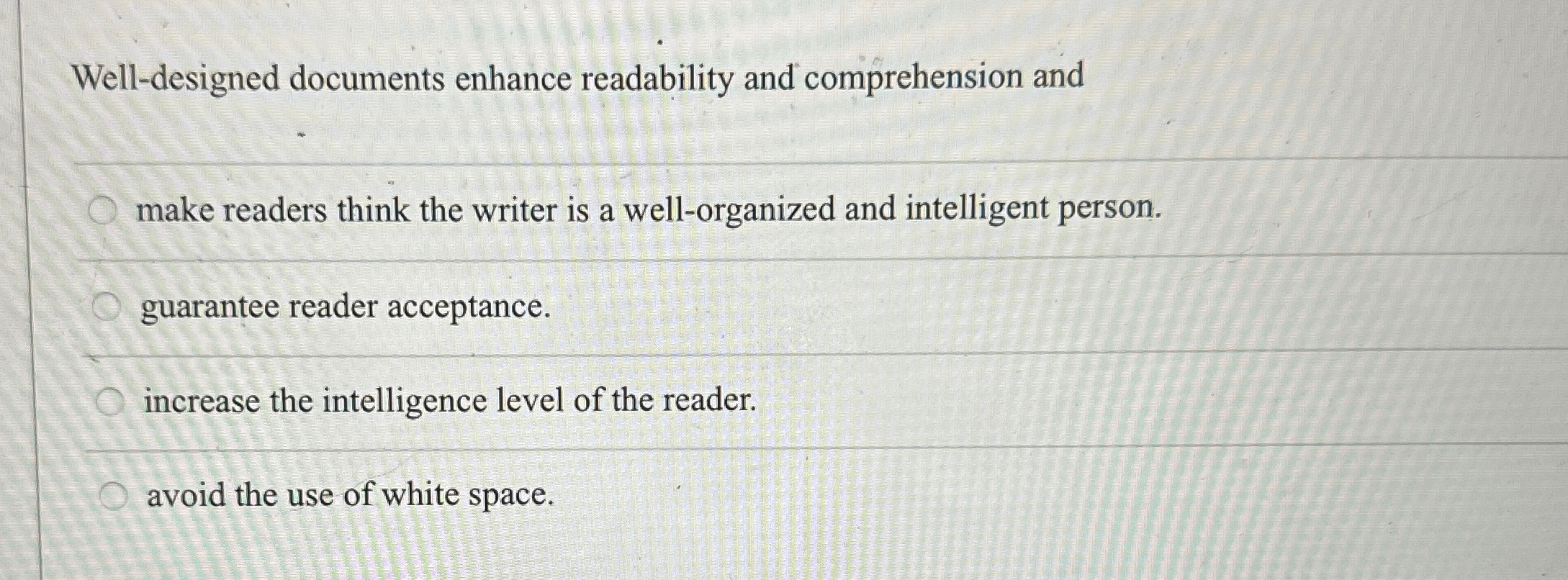 Solved Well-designed documents enhance readability and | Chegg.com