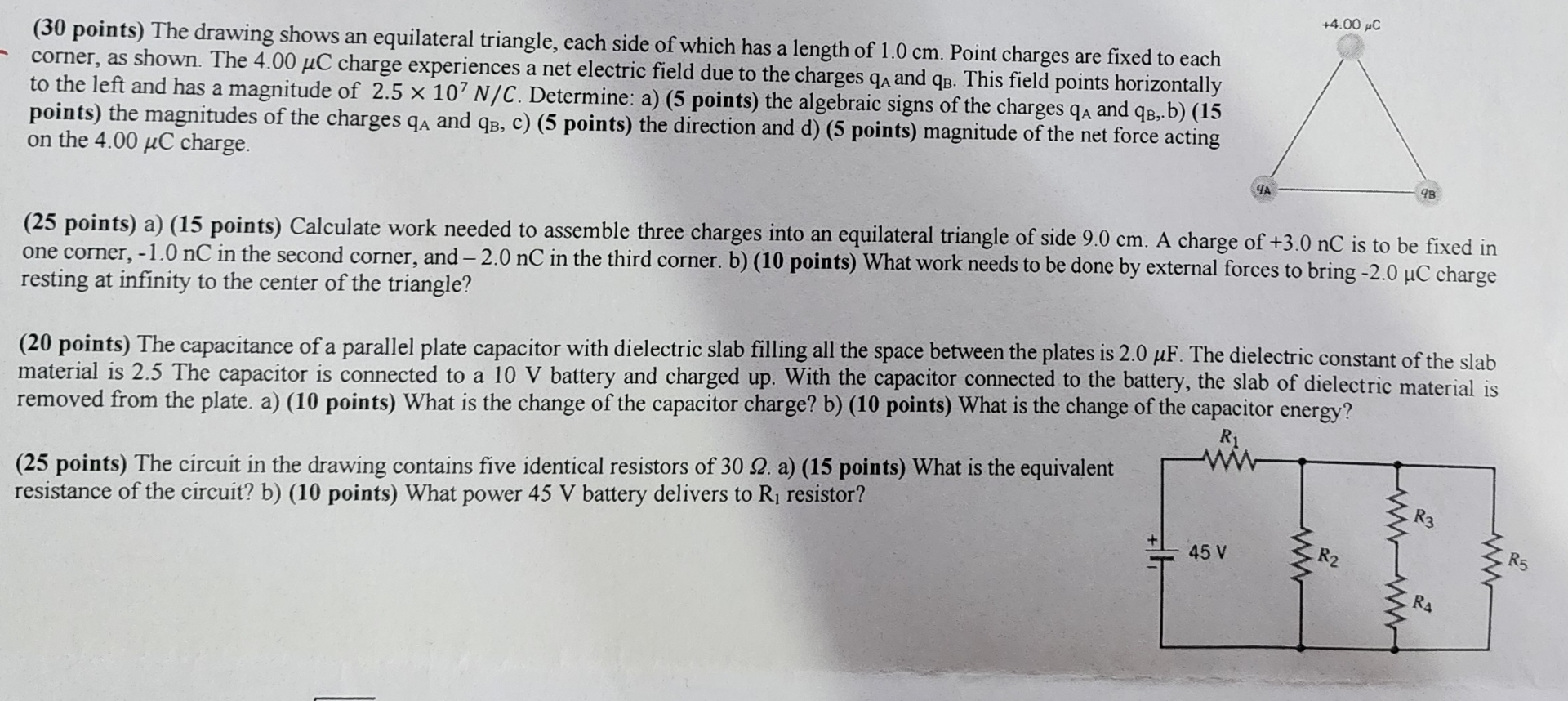 Solved please help solve these four questions, include step | Chegg.com