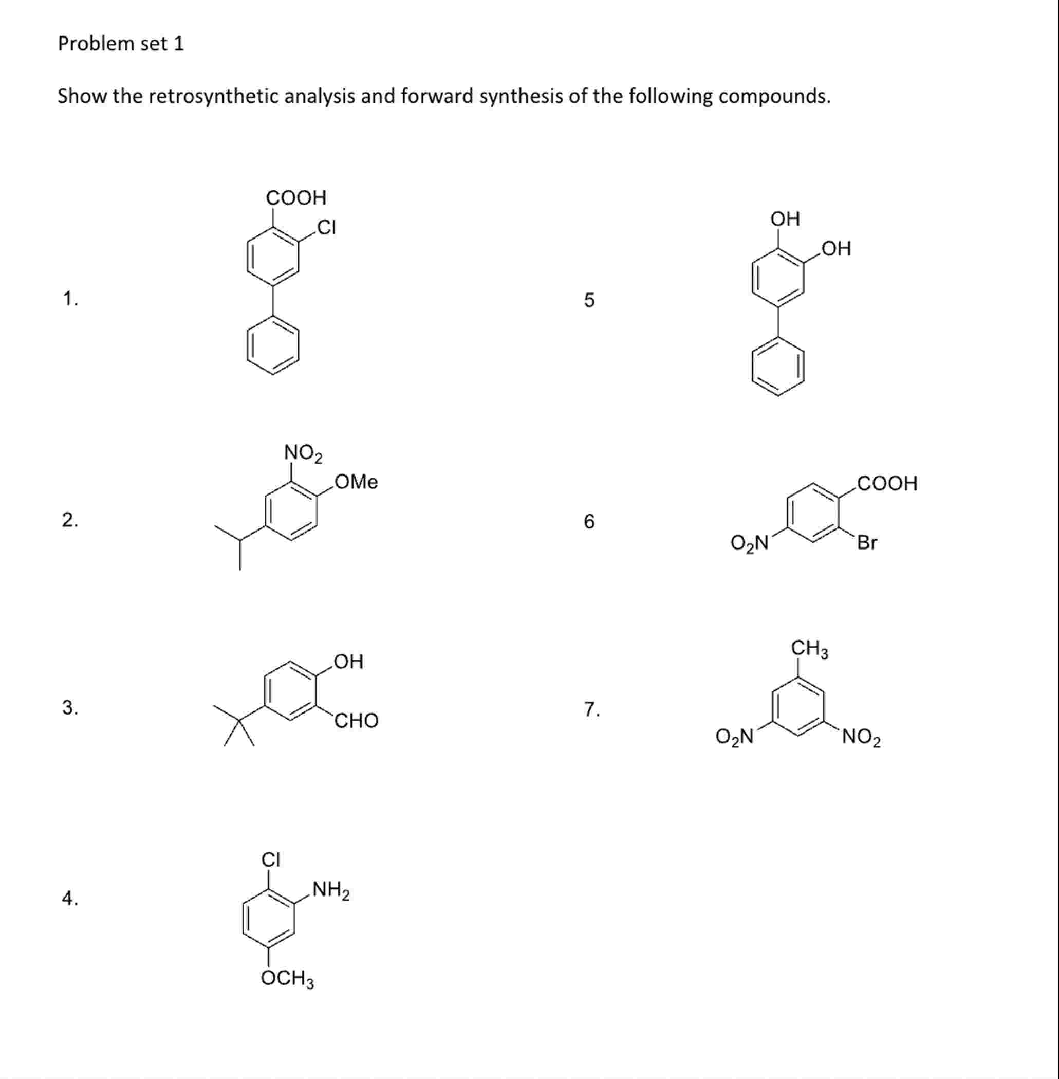 Solved Show the retrosynthetic analysis and forward | Chegg.com