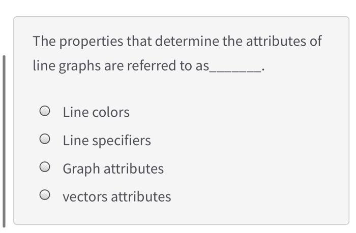 Solved The properties that determine the attributes of line | Chegg.com